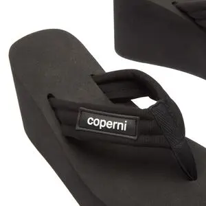 Coperni Wedge Platform Sandals - Black