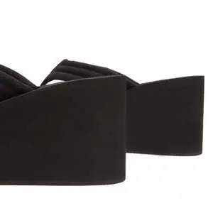 Coperni Wedge Platform Sandals - Black