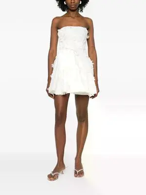 Maje Floral-appliqué Mini Dress