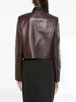 Versace Leather Zipped Jacket