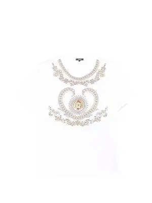 Versace Embellished T-shirt - White