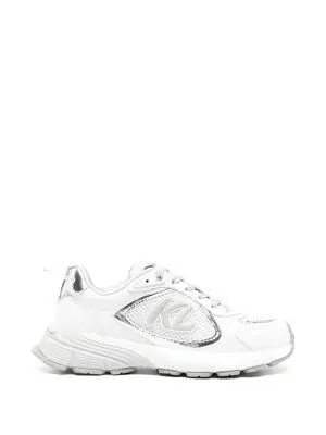 Karl Lagerfeld Silver Tone Shoes For Women