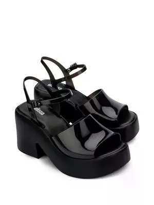 Melissa Lina Platform Sandals - Black