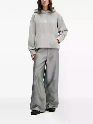 Adidas Stripe-detail Wide Leg Jeans