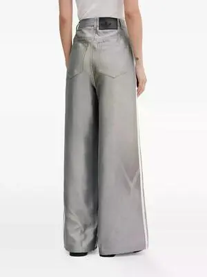 Adidas Stripe-detail Wide Leg Jeans