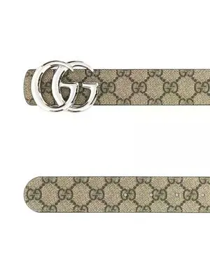 Gucci Gg Monogram Buckle Belt