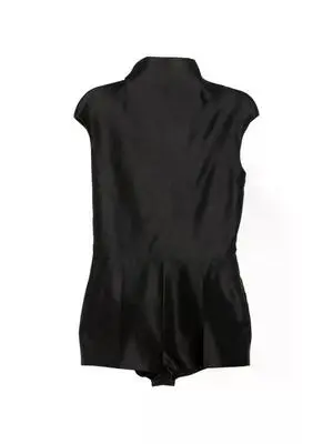 TOM FORD High-neck Playsuit - Black