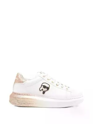 Karl Lagerfeld Gold Tone Sneakers For Women