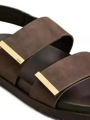 TOD'S Bars Strap Sandals - Brown