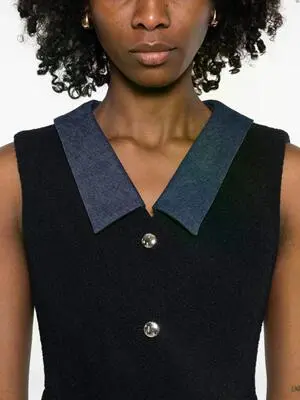 Maje Patch-pocket Mini Dress - Blue