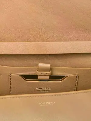 TOM FORD T-bar Shoulder Bag - Neutrals