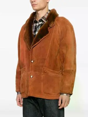 A.N.G.E.L.O. VINTAGE CULT 1980s Leather Coat With Fur Collar