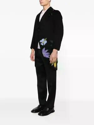 A.N.G.E.L.O. VINTAGE CULT Floral Detail Wool Coat