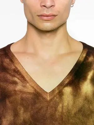 A.N.G.E.L.O. VINTAGE CULT Tie-dye V-neck Top