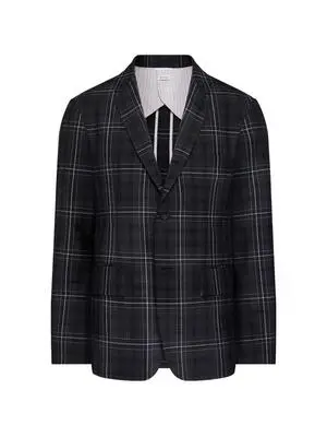 Thom Browne Plaid-pattern Single-breasted Blazer
