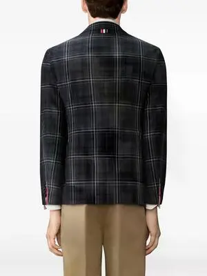 Thom Browne Plaid-pattern Single-breasted Blazer