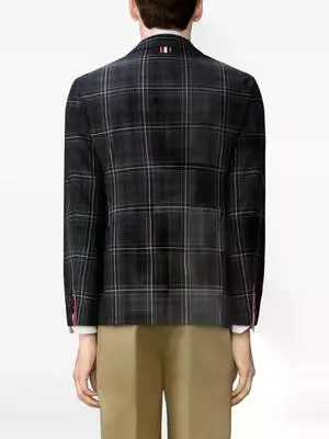 Thom Browne Windowpane Plaid Cool Wool Unconstructed Sportcoat