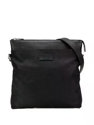 Gucci Gg Nylon Messenger Bag - Black