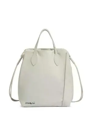 Marni Leather Scrunchie Backpack - Grey