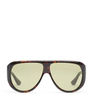 PORT TANGER Acetate Gambia Aviator Sunglasses - Green