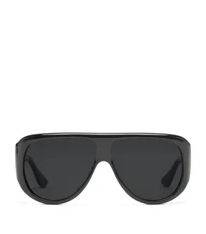 PORT TANGER Acetate Gambia Sunglasses - Black