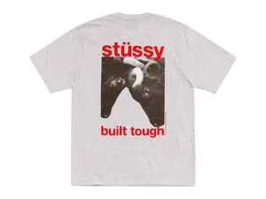 StÜssy Built Tough Tee Shirt - Ash Heather