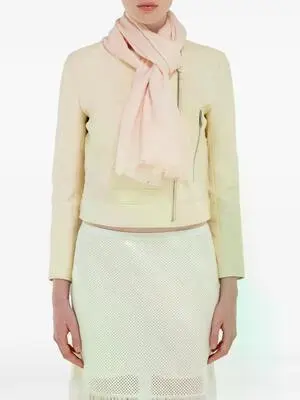 FERRAGAMO Jacquard-logo Gancini Scarf - Neutrals