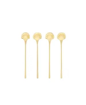 FLECK Seashell Stirrers Set Of 4