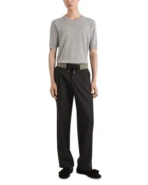 Dolce & Gabbana Short Sleeve Logo Sweater - Light Grey