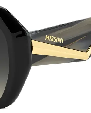 Missoni Square Geometrical Sunglasses, 55mm