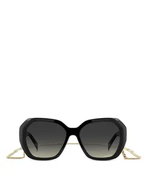 Missoni Square Geometrical Sunglasses, 55mm - Black