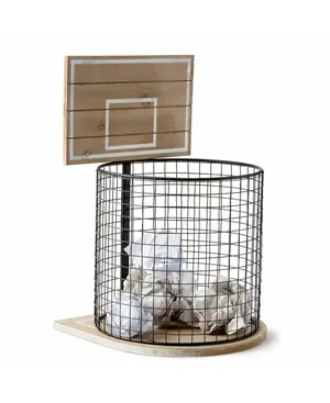 UNCOMMON GOODS Basketball Wastebasket
