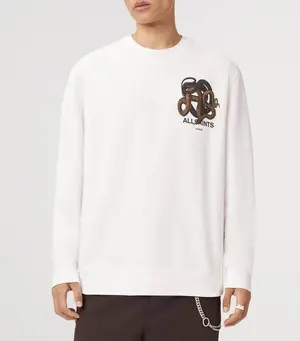 ALLSAINTS Organic Cotton Reticulate Sweatshirt