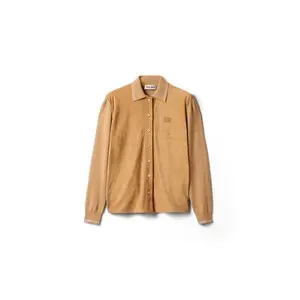 Miu Miu Wool And Suede Shirt