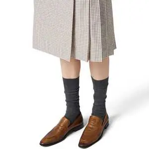 Miu Miu Checked Technical Fabric Skirt