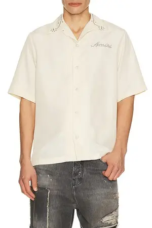 Amiri Stud Camp Shirt - Ivory