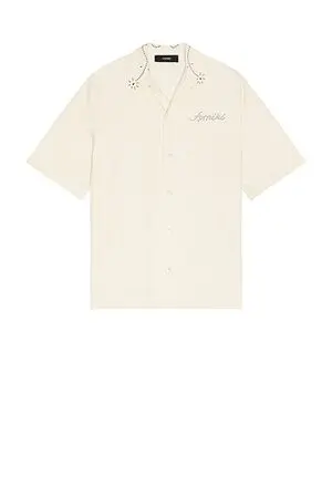 Amiri Stud Camp Shirt - Ivory