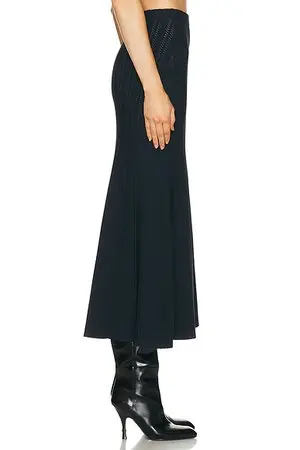 Adam Lippes Lyra Knit Maxi Skirt - Navy