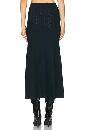 Adam Lippes Lyra Knit Maxi Skirt - Navy