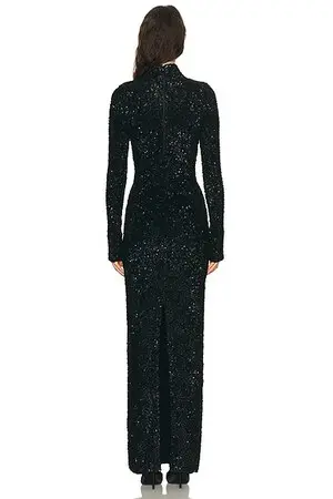 Adam Lippes Sequin Embellished Maxi Dress