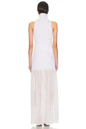 Enza Costa Airy Halter Turtleneck Dress