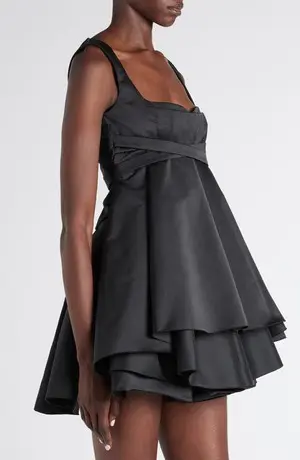 Alexander McQueen Layered Taffeta Minidress