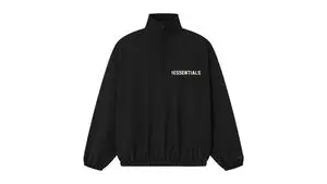 Fear Of God Essentials Nylon NBA 1/2 Zip Track Jacket - Black