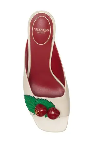 Valentino Garavani Cherryfic Kitten Heel Sandal