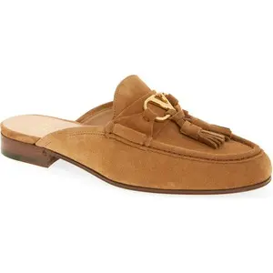 Valentino Garavani Vlogo Tassel Loafer Mule - Cognac