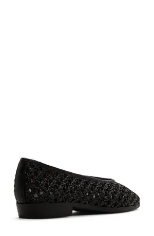 Aldo Pointy-toe Ballet Flat - Black