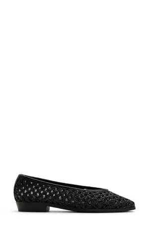 Aldo Pointy-toe Ballet Flat - Black