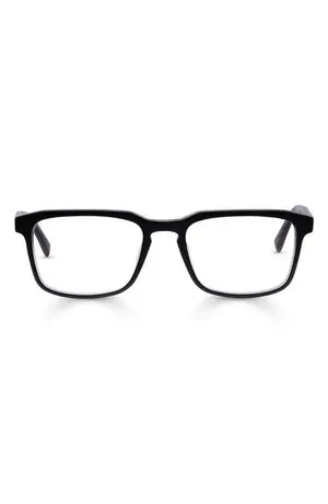 Eyebobs Seymour 52mm Rectangular Reading Glasses - Black With Silver
