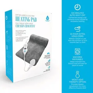 PURSONIC Red Light Therapy Neck Wrap And Fast-heating Full Body Heating Pad