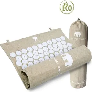 BED OF NAILS Bon Eco Travel Mat Original Acupressure Design With 6000 Precision Nails - None